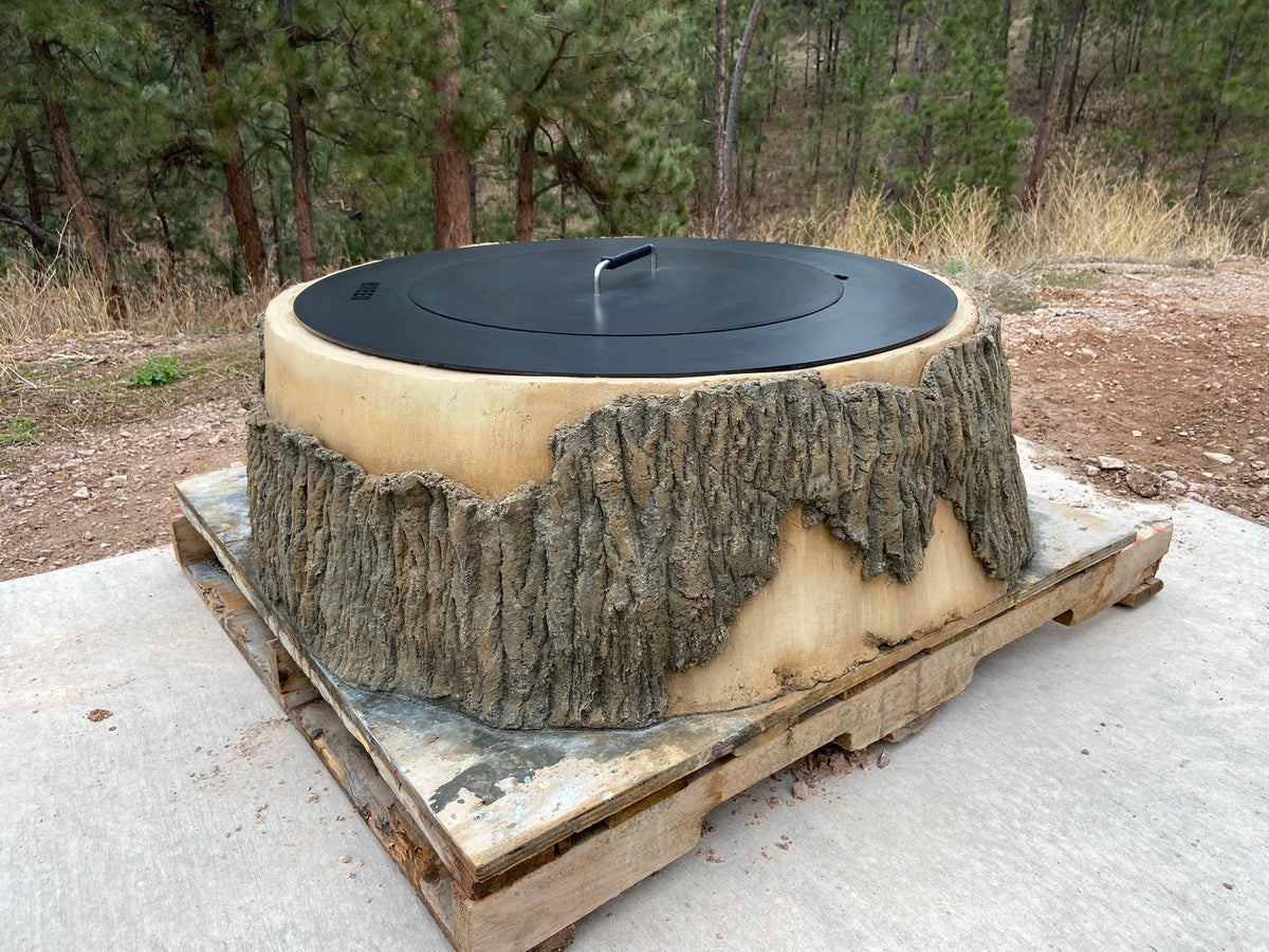 Custom Concrete Fire Pit – The General Store at Hidden Homestead